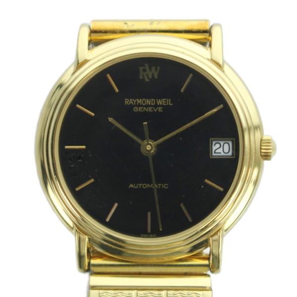レイモンドウェイル RAYMOND WEIL 2811 腕時計 ウォッチ 自動巻き デイト 黒文字盤 18KGP 金メッキ ゴールドカラー 金色【表記サイズ】実寸サイズをご参考ください。【実寸サイズ】バンド幅：約1.6cm　腕周り：約17c...
