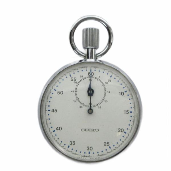 セイコー SEIKO 90-5010 ストップウォッチ 時計 白文字盤 ロゴ シルバー色 ■GY11 /MQ その他【ブランド】セイコー SEIKO【表記サイズ】実寸サイズをご参考ください。【実寸サイズ】バンド幅：-cm　腕周り：-cm　ケ...