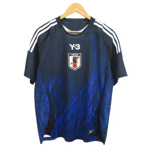 未使用品 ワイスリー Y-3 ×アディダス タグ付き サッカー 日本代表 オーセンティック ユニフォーム 2XL ネイビー 紺 青 ブルー 半袖【ブランド】ワイスリー Y-3【表記サイズ】2XL【実寸サイズ】身幅：約54cm　着丈：約70c...