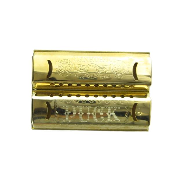 ホーナー HOHNER DOUBLE PUCK 両面ハーモニカ ミニ 楽器 ゴールド色 ■GY18 /MQ その他【表記サイズ】実寸サイズをご参考ください。【実寸サイズ】約4.5×6.5cm　【素材】※詳細不明のため掲載の写真をご確認いただ...