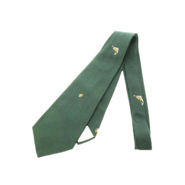 ドミニクフランス Dominique France ドミニックフランス 4つ星 スター ネクタイ ワイド シルク 絹 鯉 緑 グリーン /MN3 ■GY99 メンズ【ブランド】ドミニクフランス Dominique France ドミニックフ...