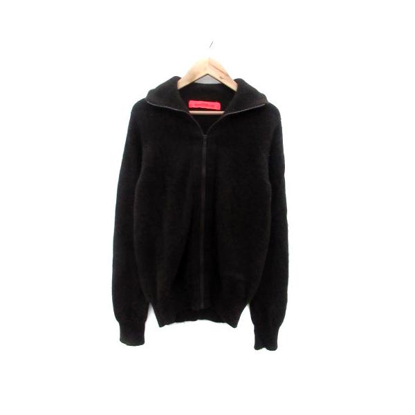 ズッカ zucca THE YEAR OF CLINAX ニット ジャケット ミドル丈 M ダークブラウン /HO1 ■GY19 レディース【ブランド】ズッカ zucca【表記サイズ】M※実寸サイズをご確認ください。【実寸サイズ】肩幅：32...