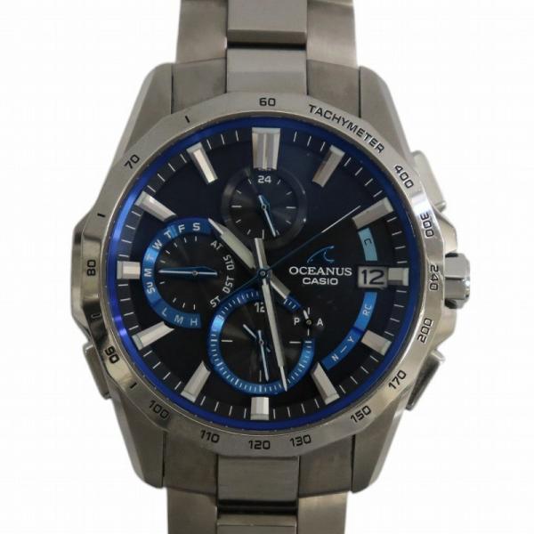 カシオ CASIO OCEANUS Manta オシアナス マンタ S4000シリーズ 腕時計 OCW-S4000 タフソーラー チタンモデル デイト クロノグラフ【ブランド】カシオ CASIO【表記サイズ】実寸サイズをご参照ください。【実...