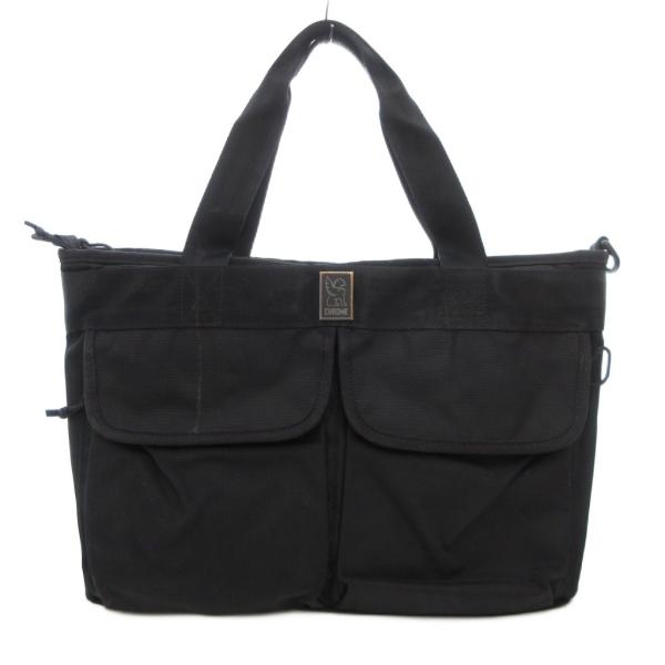 CHROME ブリーフケース ショルダーバッグ 書類カバン ナイロン 黒 ブラック /JS メンズ【実寸サイズ】持ち手の長さ：47cm　ヨコ：45cm　タテ：28cm　マチ：12cm　ショルダーの長さ：110cm　※ショルダー調節可能　【素...