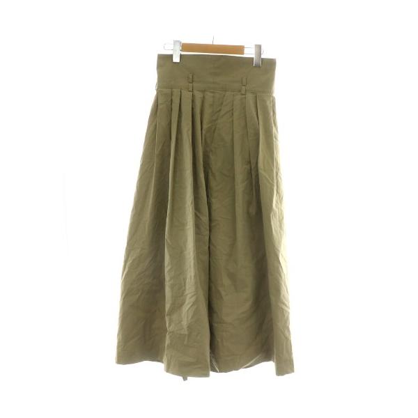 ブラーミン BRAHMIN フレアスカート プリーツスカート ロング タック 36 ベージュ カーキ B24208 /MP レディース【ブランド】ブラーミン BRAHMIN【表記サイズ】36（実寸サイズをご確認ください）【実寸サイズ】ウエス...