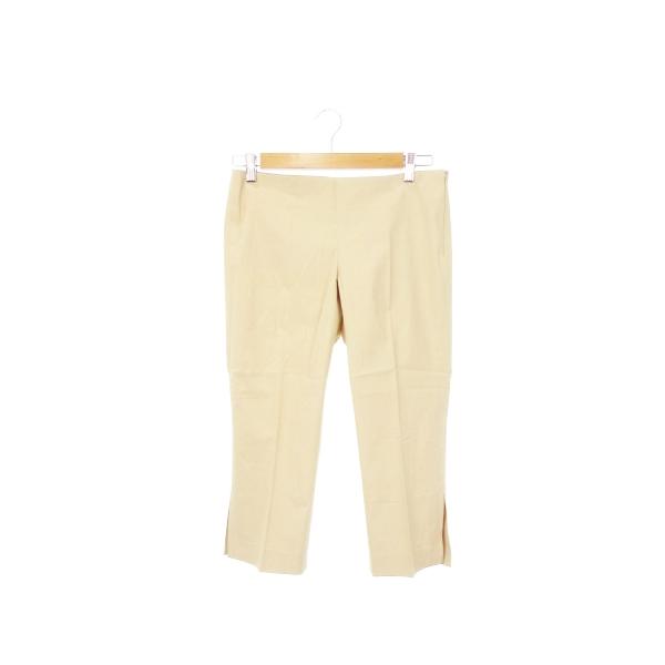 セオリー Theory パンツ クロップド サブリナ カプリ スリット ストレッチ 2 M ベージュ /AH13 レディース【ブランド】セオリー Theory【表記サイズ】2Mウエスト 61【実寸サイズ】ウエスト：74cm　もも幅：22cm...