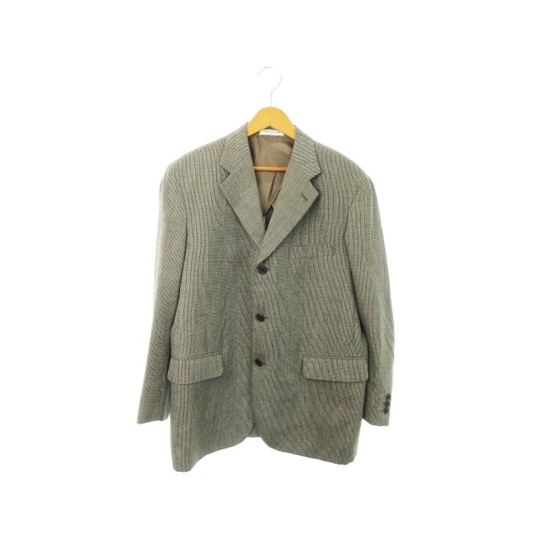 ジャンマルコ GIAN MARCO VENTURI by テーラードジャケット 背抜き ウール 総柄 94AB4 S グレー /MN9 メンズ【ブランド】ジャンマルコ GIAN MARCO VENTURI【表記サイズ】94AB4胸囲 94胴...