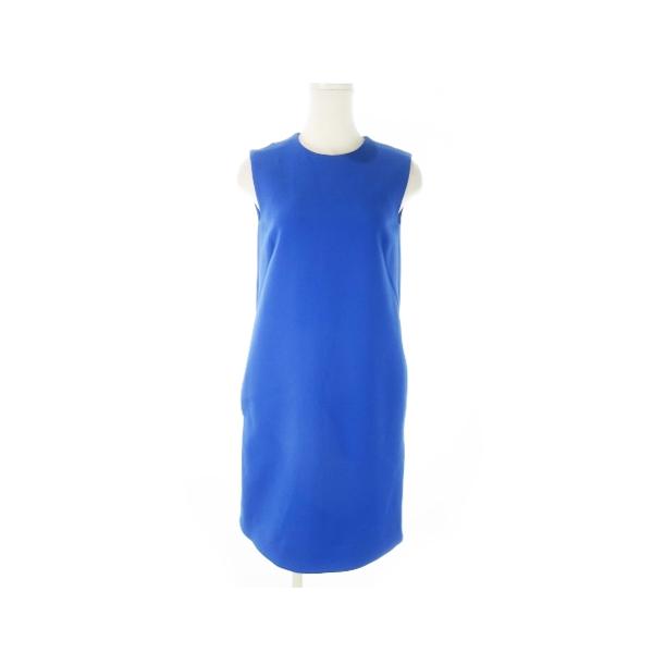 ジャスグリッティー JUSGLITTY Luxe ミニワンピース クルーネック ノースリーブ ハリ感 厚手 0 S 青 ブルー /AO22 ■GY99 レディース【ブランド】ジャスグリッティー JUSGLITTY【表記サイズ】0(日本サイズ...