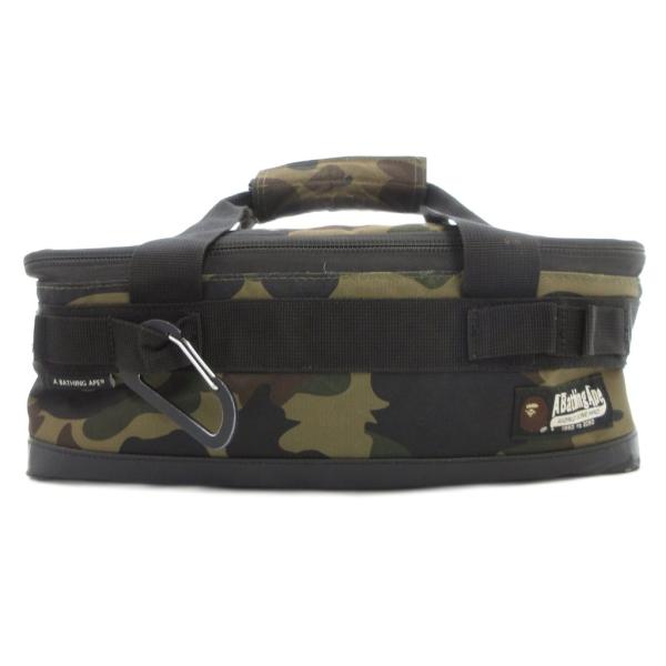 アベイシングエイプ A BATHING APE カモ マルチギアコンテナ S CAMO MULTI GEAR CONTAINER S マルチケース ハンドバッグ カーキ 黒【ブランド】アベイシングエイプ A BATHING APE【実寸サイ...