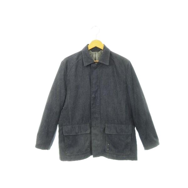 エレメントオブシンプルライフ element of SIMPLE LIFE ステンカラージャケット ジップアップ 比翼 S 紺 ネイビー /AH9 ■GY99【表記サイズ】S【実寸サイズ】肩幅：43cm　身幅：52cm　袖丈：54cm　着丈...