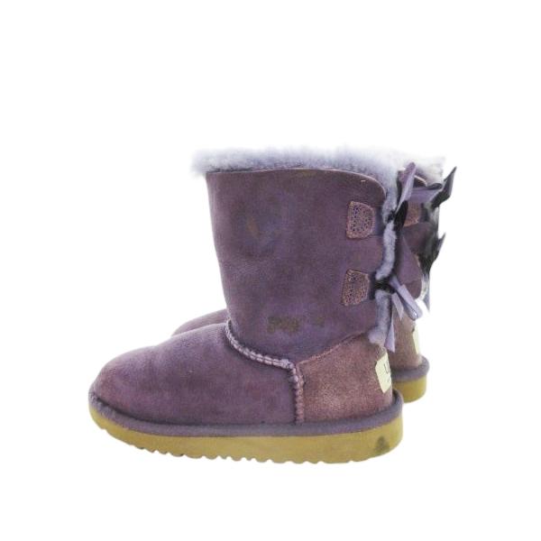 アグ オーストラリア UGG australia T BAILEY BOW ムートンブーツ スエード シープスキン 本革 リボン 女の子 ガールズ 17cm 紫【ブランド】アグ オーストラリア UGG australia【表記サイズ】17c...