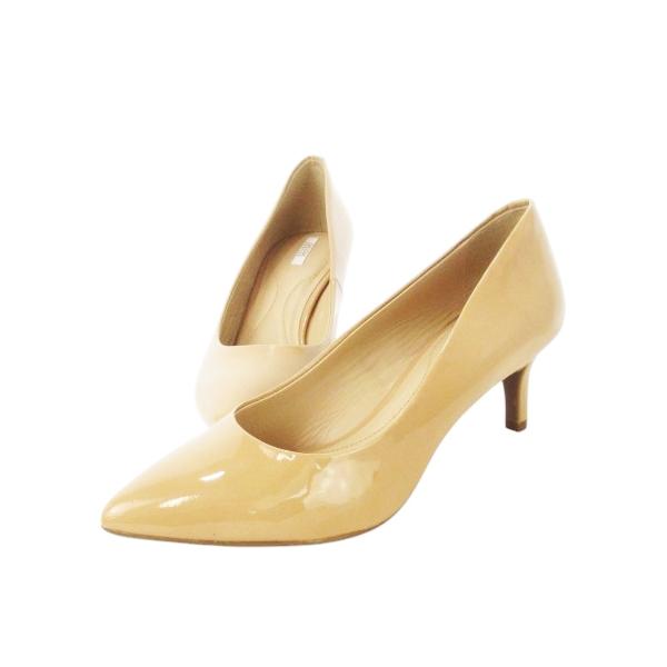 ジェオックス GEOX RESPIRA D ELINA C パテントレザーパンプス ハイヒール ポインテッドトゥ エナメル インナーメッシュ 24.0 ベージュ【ブランド】ジェオックス GEOX【表記サイズ】24.0cm【実寸サイズ】ヒール...