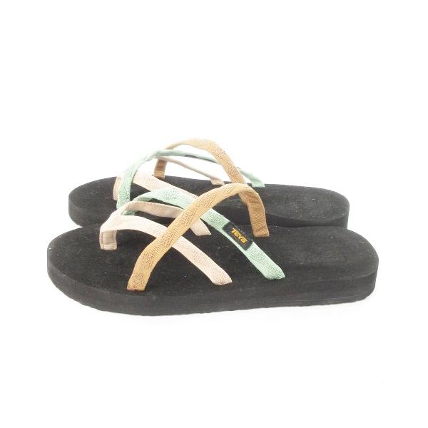 テバ Teva オロワフ OLOWAHU サンダル ビーサン トング ストラップ 低反発ソール アウトドア 24cm 黒 ブラック /AH20 ■GY99【ブランド】テバ Teva【表記サイズ】24cm【実寸サイズ】最大幅：9.5cm　アウ...
