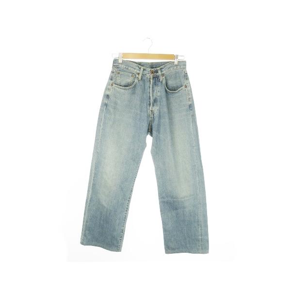エドウィン EDWIN 505 デニムパンツ ジーンズ ワイド ストレート ウォッシュ加工 大きいサイズ W29 青 ブルー /AO21 ■GY99 レディース【ブランド】エドウィン EDWIN【表記サイズ】W29 L35【実寸サイズ】ウエ...