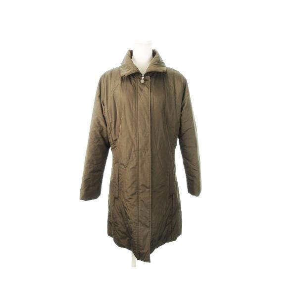 DAMO outdoors 中綿コート ロング ジップアップ アウトドア M 茶 ブラウン /MN12 ■GY99 レディース【表記サイズ】M【実寸サイズ】肩幅：41cm　身幅：47cm　袖丈：56cm　着丈：86cm　　【素材】表地　ポリ...