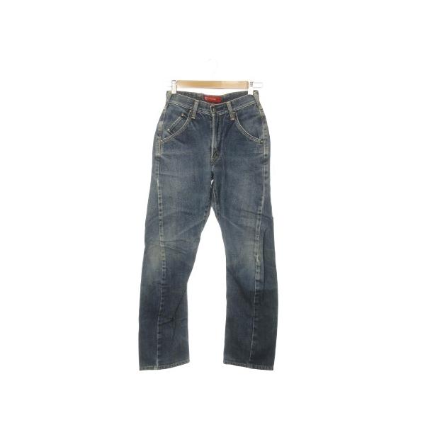 エドウィン EDWIN E-FUNCTION ジーンズ 27×33 青 ブルー インディゴ ジップフライ /AH15 ■GY99 レディース【ブランド】エドウィン EDWIN【表記サイズ】27×33【実寸サイズ】ウエスト：62cm　もも幅：...