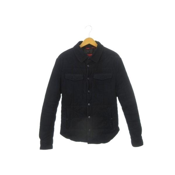 ザラマン ZARA MAN BASIC コーデュロイ中綿ジャケット M 紺 ネイビー /AH22 ■GY99 メンズ【ブランド】ザラマン ZARA MAN【表記サイズ】M【実寸サイズ】肩幅：46cm　身幅：47cm　袖丈：63cm　着丈：6...