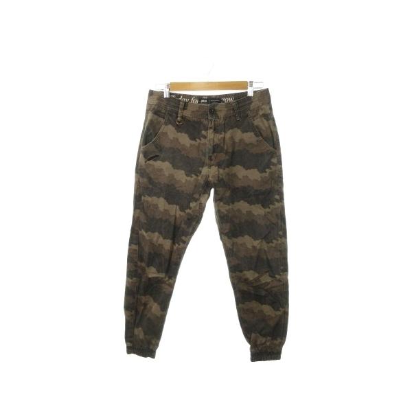 ダブリッシュ DUBLISH ジョガーパンツ 32 ブラウン カモフラージュ柄 迷彩柄 /MN7 ■GY99 メンズ【表記サイズ】32【実寸サイズ】ウエスト：76cm　もも幅：31cm　裾幅：11〜cm　股上：28cm　股下：68cm　　【...