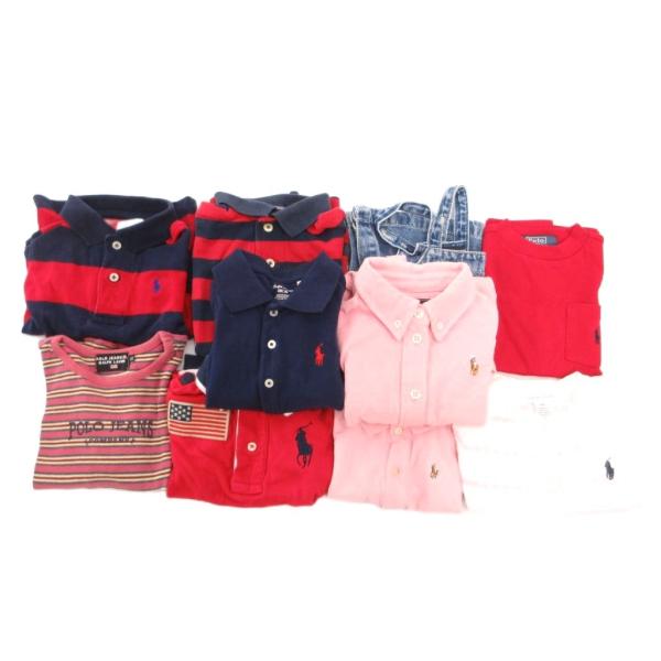 ラルフローレン RALPH LAUREN 10点セット トップスまとめ ポロシャツ シャツ ワンピース 80-100 マルチカラー /JS ■GY14 キッズ【ブランド】ラルフローレン RALPH LAUREN【表記サイズ】80-100【実...