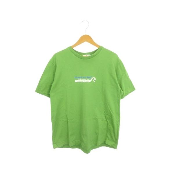 アルボー マレー Arvor Maree Tシャツ 3 緑 グリーン 半袖 プリント ラウンドネック /AH32 ■GY99 メンズ【表記サイズ】3【実寸サイズ】肩幅：48cm　身幅：53cm　袖丈：22cm　着丈：66.5cm　　【素材】...