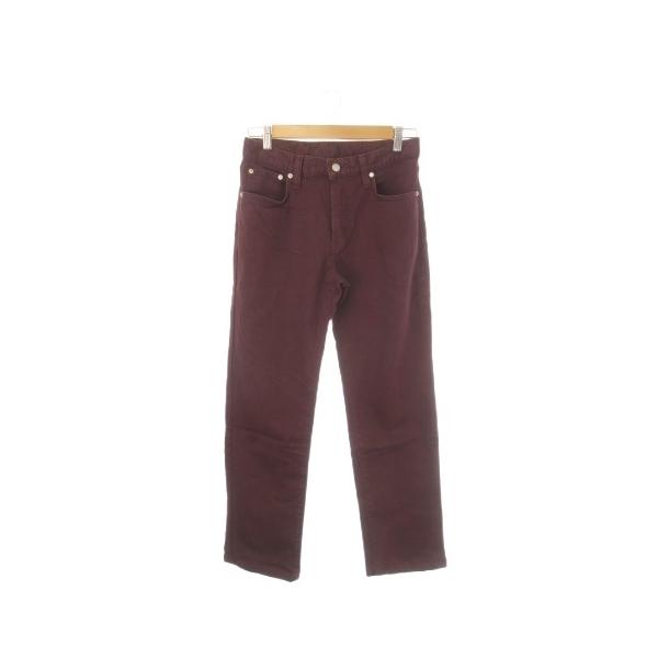 エドウィン EDWIN デニム ジーンズ 28 赤 レッド ボルドー 無地 フルレングス ストレートシルエット /CK16 ■GY99 メンズ【ブランド】エドウィン EDWIN【表記サイズ】28【実寸サイズ】ウエスト：76cm　もも幅：28...