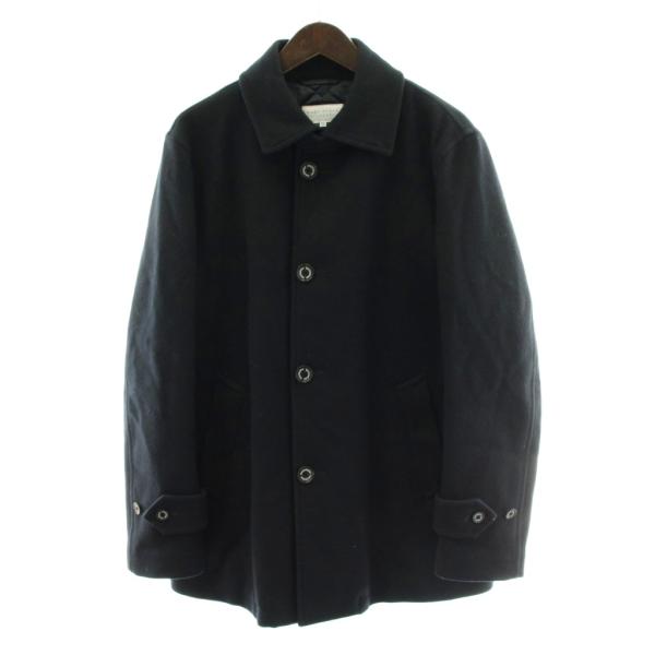 マッキントッシュフィロソフィー MACKINTOSH PHILOSOPHY ウール ステンカラーコート 40 黒 ブラック ハーフ丈 H1C26-624-29 /PP ■GY12【ブランド】マッキントッシュフィロソフィー MACKINTOS...