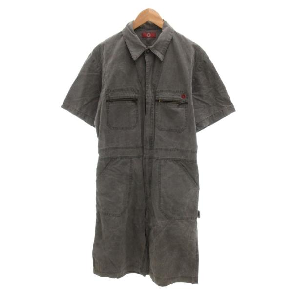 パイドパイパー PIED PIPER ジャンプスーツ オールインワン つなぎ トライバルプリント 半袖 ハーフパンツ L グレー /YJ ■GY12 メンズ【ブランド】パイドパイパー PIED PIPER【表記サイズ】L【実寸サイズ】肩幅：...