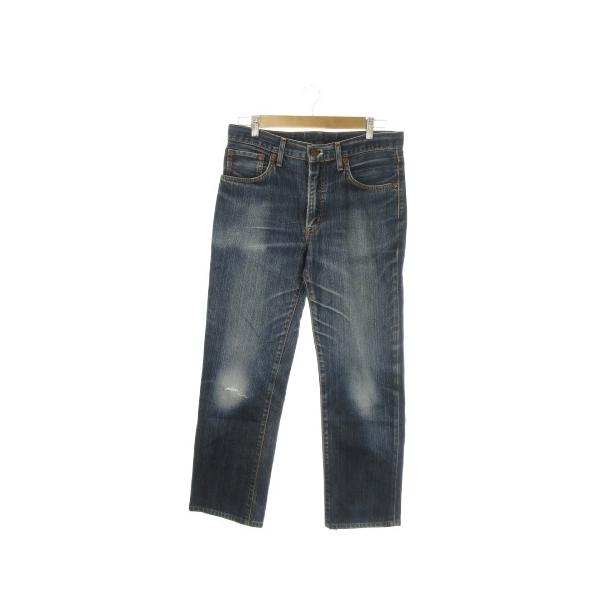 エドウィン EDWIN 503 デニムパンツ ジーンズ W31 紺 ネイビー ストレート ウォッシュ加工 /AO37 ■GY99 メンズ【ブランド】エドウィン EDWIN【表記サイズ】W31【実寸サイズ】ウエスト：82cm　もも幅：30cm...