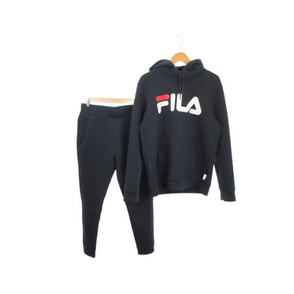 フィラ FILA セットアップ スポーツウエア プルパーカー L パンツ M 紺 ネイビー ボンディング ロゴ 長袖 アンクル /MN2 ■GY99 メンズ【ブランド】フィラ FILA【表記サイズ】パーカー Lパンツ M【実寸サイズ】ジャケ...