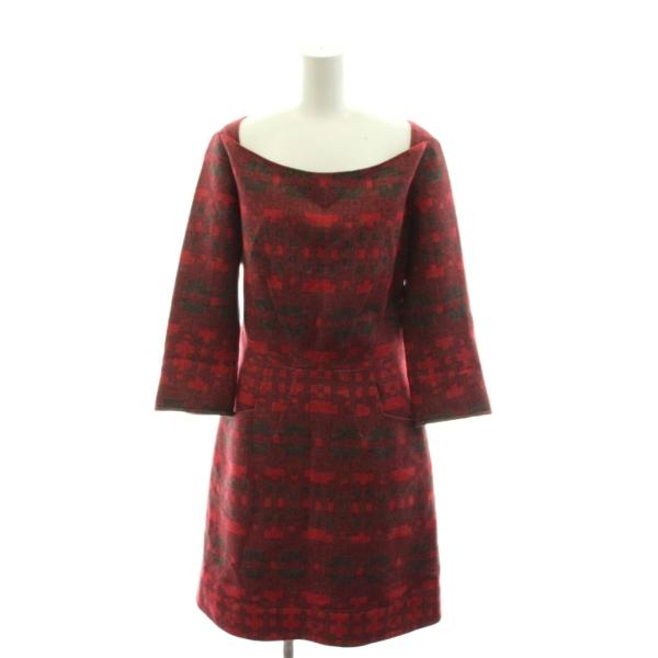 ペンドルトン PENDLETON THE PORTLAND COLLECTION ボートネック ワンピース S 赤 レッド ウール /AZ ■GY06 レディース【ブランド】ペンドルトン PENDLETON【表記サイズ】S【実寸サイズ】肩幅...