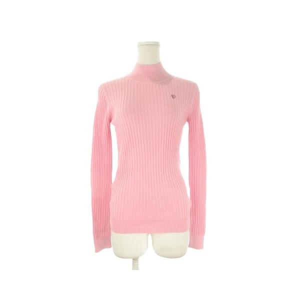 イ ピンコ パリーノ I PINCO PALLINO リブセーター 子ども服（女の子用） ピンク ハイネック リブ編み 長袖 /CK34 ■GY99 キッズ【表記サイズ】サイズ表記なし(実寸サイズをご覧ください)【実寸サイズ】肩幅：32〜c...