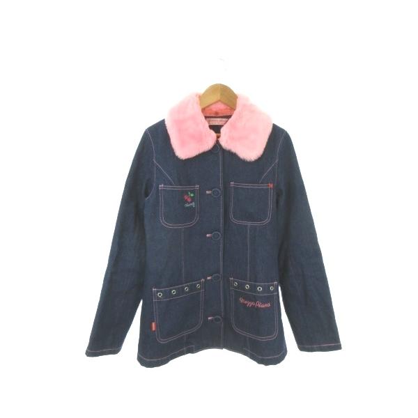 未使用品 メゾピアノ mezzo piano ジャケット デニム Gジャン ジージャン 中綿 子ども服（女の子用） 160 紺 ネイビー インディゴ【ブランド】メゾピアノ mezzo piano【表記サイズ】160【実寸サイズ】肩幅：37....
