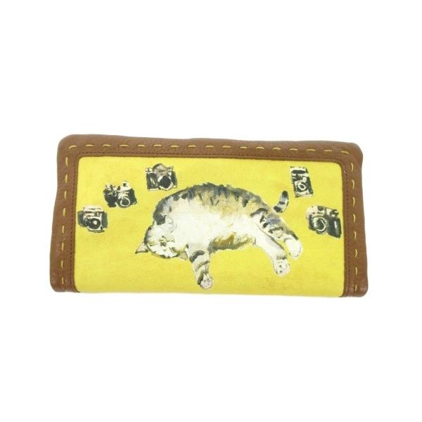 マンハッタナーズ Manhattaner's petit peche 長財布 ロングウォレット 小銭入れあり 猫 ネコ キャット カメラ柄 イラスト レザー 革【ブランド】マンハッタナーズ Manhattaner's【表記サイズ】サイズ表記...