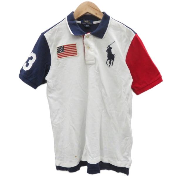 ポロ ラルフローレン POLO RALPH LAUREN ポロシャツ 半袖 ポロカラー M マルチカラー ロゴ刺繍 /SM25 ■GY99 男の子 キッズ【ブランド】ポロ ラルフローレン POLO RALPH LAUREN【表記サイズ】M【...