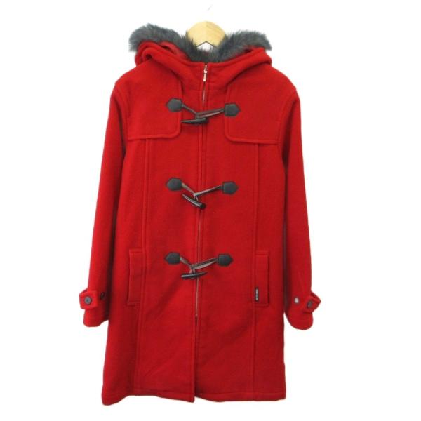 コムサイズム COMME CA ISM ダッフルコート アウター キッズ 子供服 ウール フェイクファー ミドル丈 フード ジップアップ 150A 赤【ブランド】コムサイズム COMME CA ISM【表記サイズ】150A【実寸サイズ】肩幅...