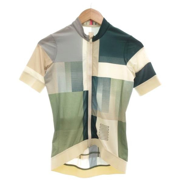 Rapha. TIME PT TRAINING JERSEY サイクルジャージ 半袖 ジップアップ S ベージュ系 グリーン /UO レディース【表記サイズ】S【実寸サイズ】肩幅：33cm　身幅：40cm　袖丈：2cm　着丈：64cm　　【...