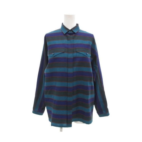 クリスチャンディオール Christian Dior PRET-A-PORTER ヴィンテージ シャツ ブラウス フロントフライ シルク混 長袖 M 紺 ネイビー【ブランド】クリスチャンディオール Christian Dior【表記サイズ】...