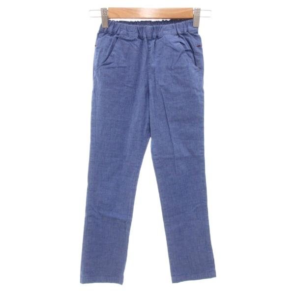 ファミリア Familiar イージーパンツ ロング りんご刺繍 130 青 ブルー /AE キッズ【ブランド】ファミリア Familiar【表記サイズ】130【実寸サイズ】ウエスト：44-70cm　もも幅：21cm　裾幅：13cm　股上：...