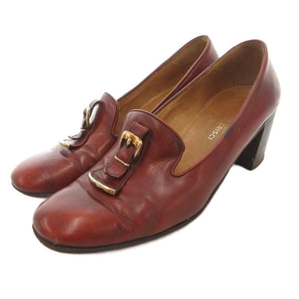 タニノクリスチー TANINO CRISCI パンプス 6 シューズ ハイヒール チャンキーヒール レザー 本革 茶 ブラウン /AE レディース【ブランド】タニノクリスチー TANINO CRISCI【表記サイズ】6【実寸サイズ】ヒールの...