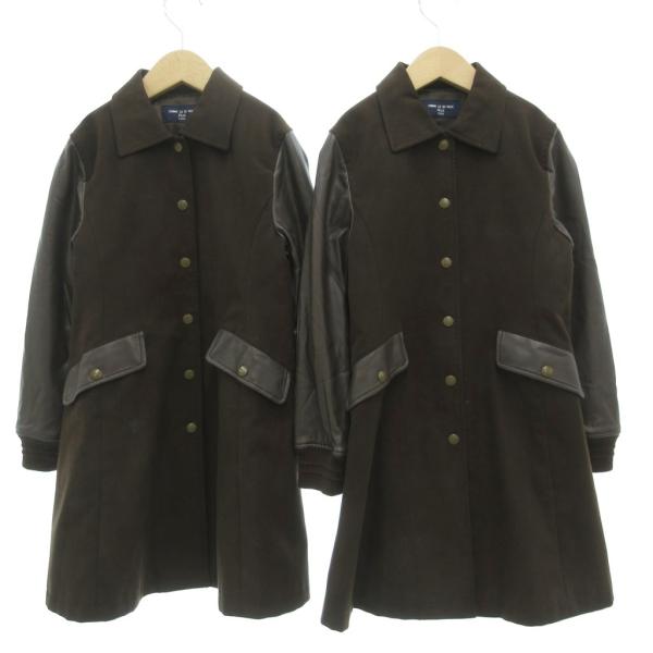 コムサデモード COMME CA DU MODE FILLE コート 2点セット まとめ スタジャン ラムース 130A ブラウン 刺繍 /UO キッズ【ブランド】コムサデモード COMME CA DU MODE【表記サイズ】130A【実寸...