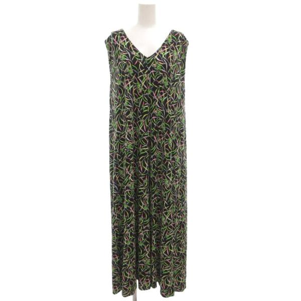スリードッツ three dots レーヨンジャージ フレアドレス Rayon jersey flair dress ノースリーブワンピース S ロング ストレッチ【ブランド】スリードッツ three dots【表記サイズ】S【実寸サイズ】...
