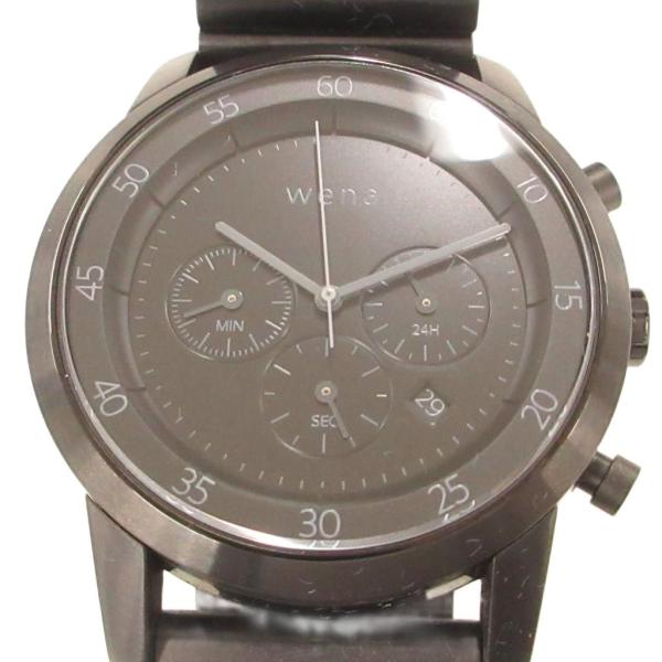 ソニー SONY wena wrist Chronograph Premium Black Head ハイブリッドスマートウォッチ WN-WCO1B-H 腕時計 クォーツ アナログウォッチ【表記サイズ】--【実寸サイズ】バンド幅：2cm　腕...