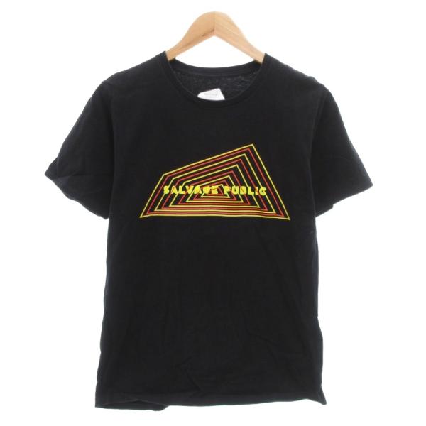 サルベージ パブリック SALVAGE PUBLIC HONOLULU Tシャツ 半袖 M ロゴ 黒 ブラック /AE メンズ【表記サイズ】M【実寸サイズ】肩幅：40cm　身幅：48cm　袖丈：20cm　着丈：62cm　　【素材】コットン【...