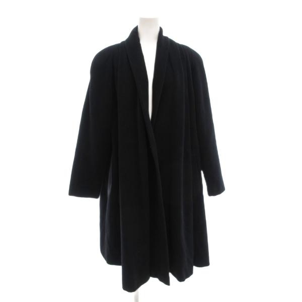 マルク MARQUE 東京スタイル コート 9 ロング丈 ウール 黒 ブラック /AE レディース【表記サイズ】9【実寸サイズ】身幅：62cm　着丈：91cm　ゆき丈：75cm　　【素材】表地 毛　裏地 キュプラ【色】黒 ブラック【仕様】ポ...