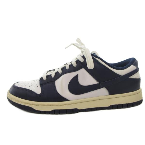 ナイキ NIKE WMNS Dunk Low Vintage Navy スニーカー シューズ ローカット 27cm 白 ホワイト 紺 ネイビー DD1503-115 /FF メンズ【ブランド】ナイキ NIKE【表記サイズ】27【実寸サイズ】...