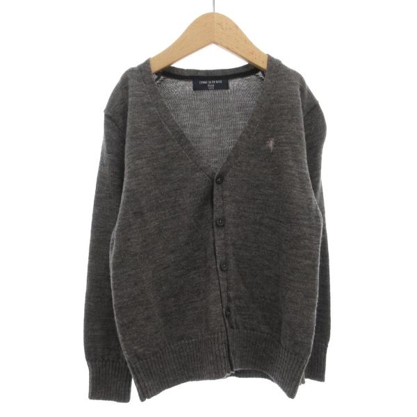 コムサデモードフィユ COMME CA DU MODE FILLE カーディガン ニット 長袖 ウール ロゴ刺繍 130 グレー /GV キッズ【ブランド】コムサデモードフィユ COMME CA DU MODE FILLE【表記サイズ】13...