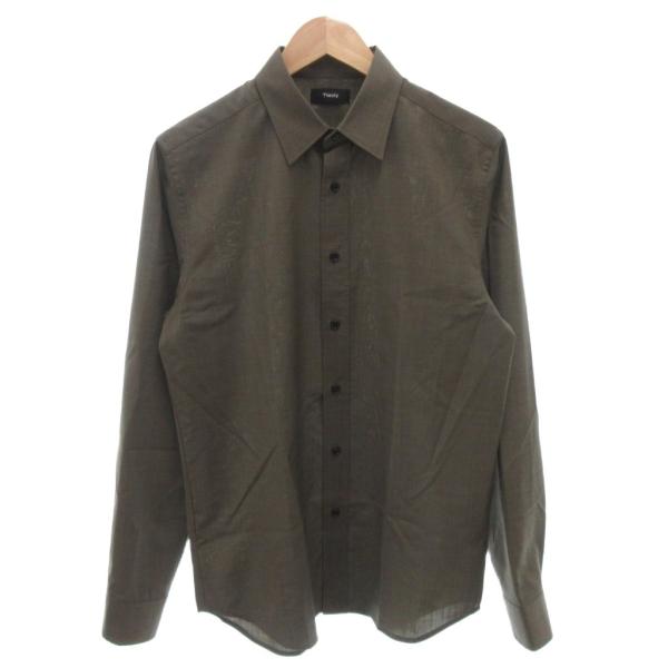 セオリー Theory 24AW Wool Shirting Hugh BDC シャツ ウール 長袖 S ブラウン系 /FF メンズ【ブランド】セオリー Theory【表記サイズ】S【実寸サイズ】肩幅：45cm　身幅：50cm　袖丈：63c...