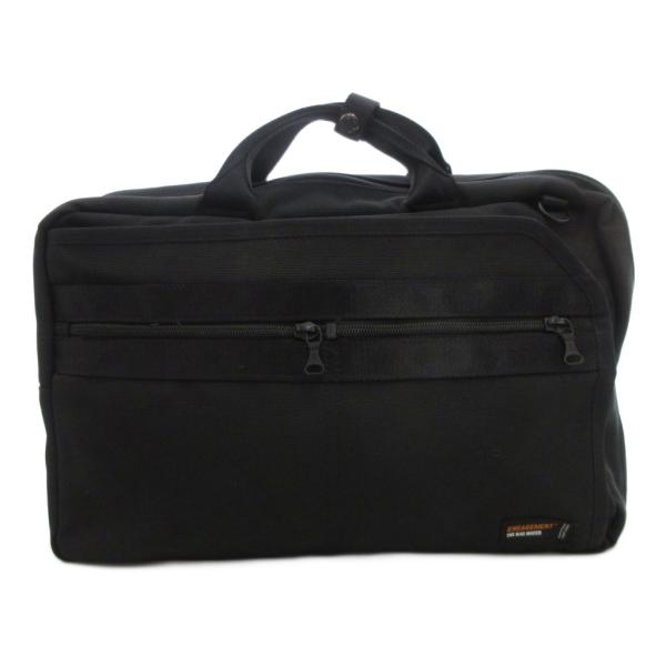 engagement 3WAY ブリーフケース ビジネス ショルダー 黒 ブラック /FF メンズ【実寸サイズ】持ち手の長さ：16cm　ヨコ：39cm　タテ：26cm　マチ：6cm　ショルダーの長さ：78cm　　【色】黒 ブラック 【状態】...