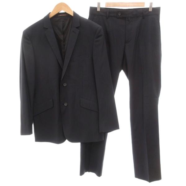 アドルフォドミンゲス ADOLFO DOMINGUEZ セットアップ スーツ 48 ダークネイビー ピンストライプ柄 ジャケット パンツ スラックス /UO【ブランド】アドルフォドミンゲス ADOLFO DOMINGUEZ【表記サイズ】48...