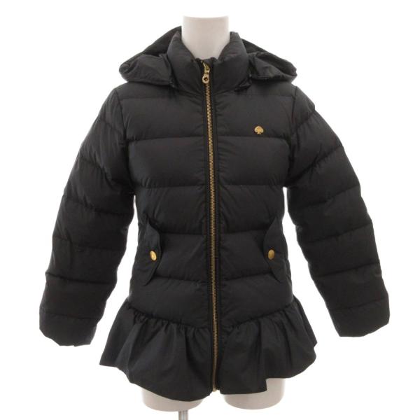 ケイトスペード KATE SPADE ペプラム ダウンジャケット 2way ブルゾン フード ブラック 140 /FF キッズ【ブランド】ケイトスペード KATE SPADE【表記サイズ】140【実寸サイズ】肩幅：33cm　身幅：36cm　...